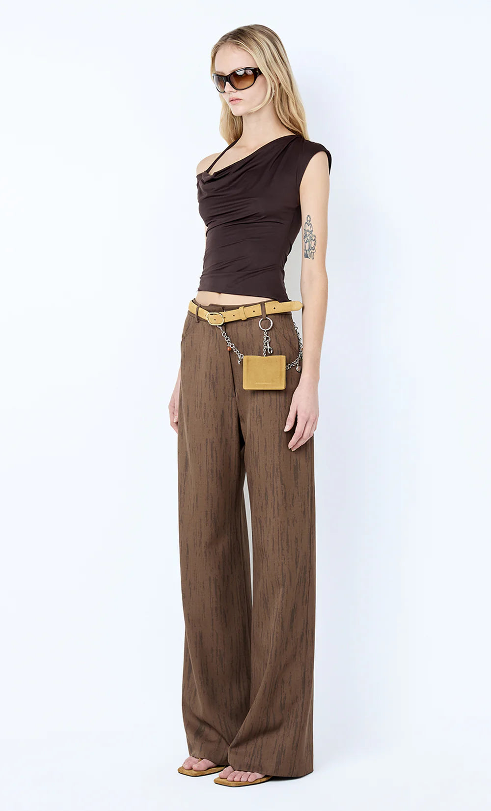 Mirabelle Asym Top - Dark Chocolate | Bec + Bridge | Herman Store